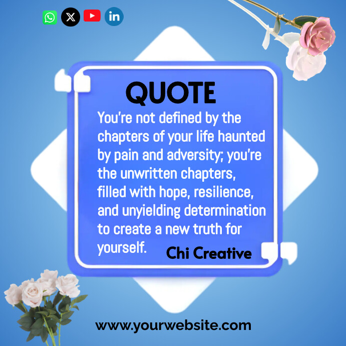 Motivational / Inspirational Quotes About Sel Template | PosterMyWall