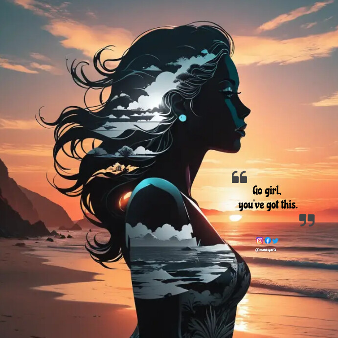 Motivational Quote About Courage Template | PosterMyWall