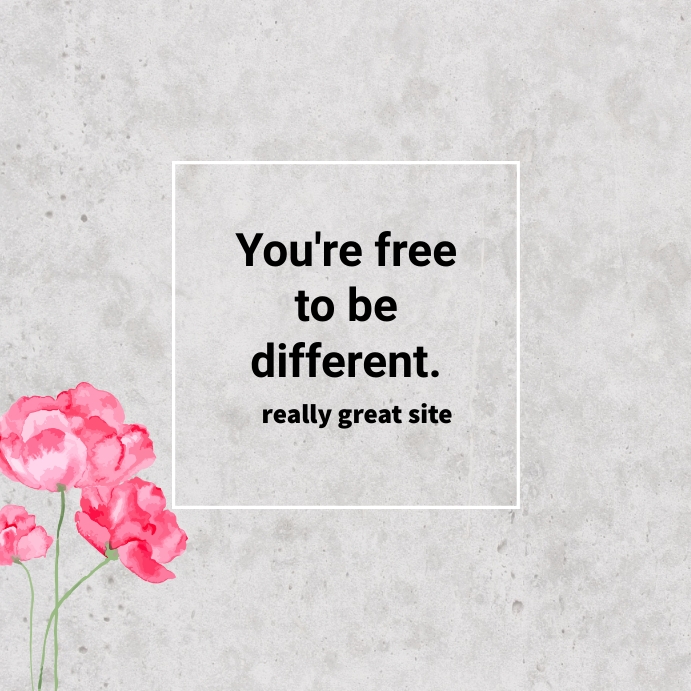 Modèle Motivational Quote Flower Collage Texture Bac | PosterMyWall