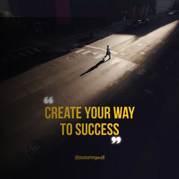 Motivational Quote Instagram Post Template | PosterMyWall