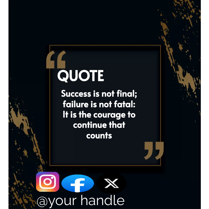 Motivational quotes about success Template | PosterMyWall