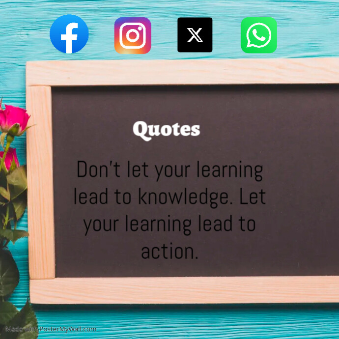 Motivational Quotes About Wisdom Template | PosterMyWall