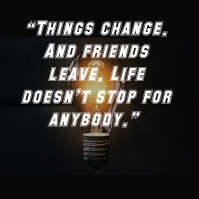 Sad quotes design template | PosterMyWall