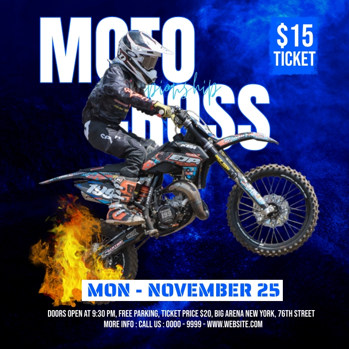 Moto Cross Championship Event Template | PosterMyWall