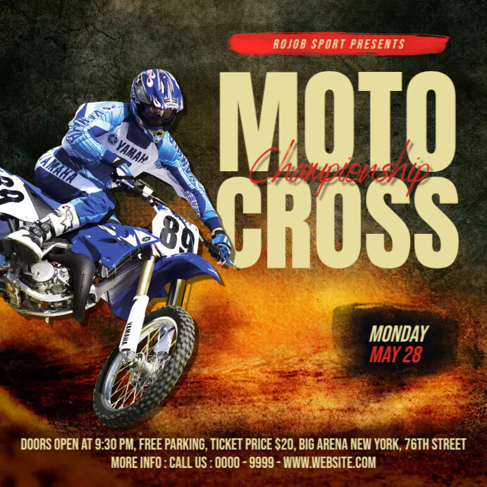 Moto Cross Championship Template | PosterMyWall