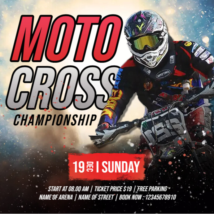 Moto Cross Event Ads Template | PosterMyWall