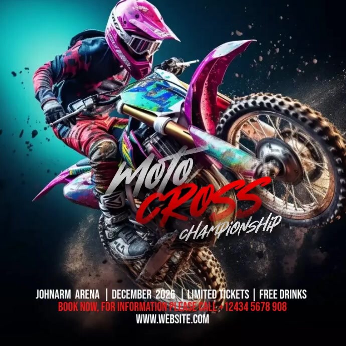 Motocross Championship Template | PosterMyWall