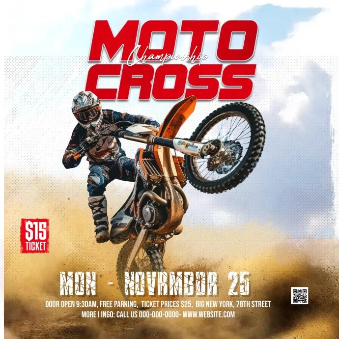 Motocross Championship Template | PosterMyWall