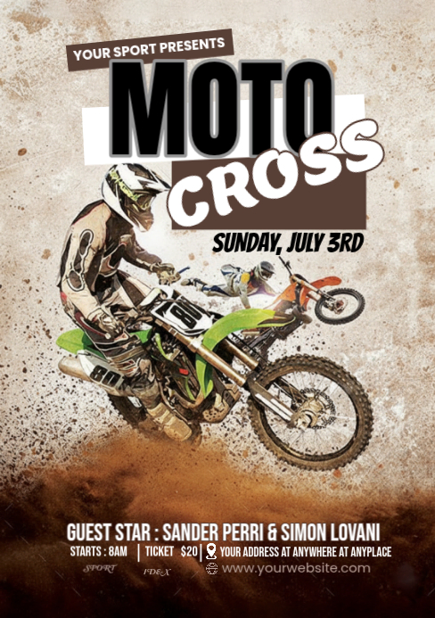 Plantilla de Motocross championship flyer | PosterMyWall
