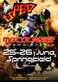 A3 Motocross Poster Template | PosterMyWall