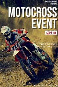 Motocross event flyer template | PosterMyWall
