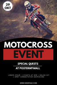 Motocross event flyer template | PosterMyWall