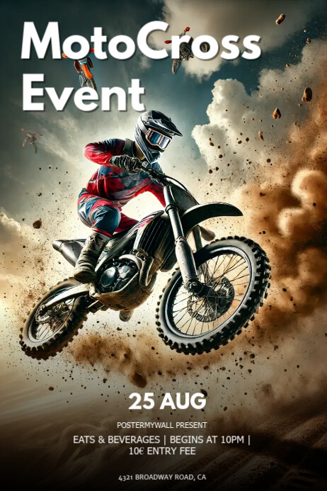 Motocross Event Poster Template | PosterMyWall