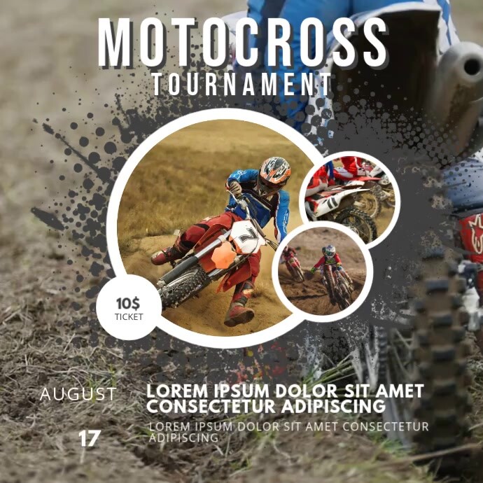 Copia de Motocross Event Promotion template video instagram | PosterMyWall