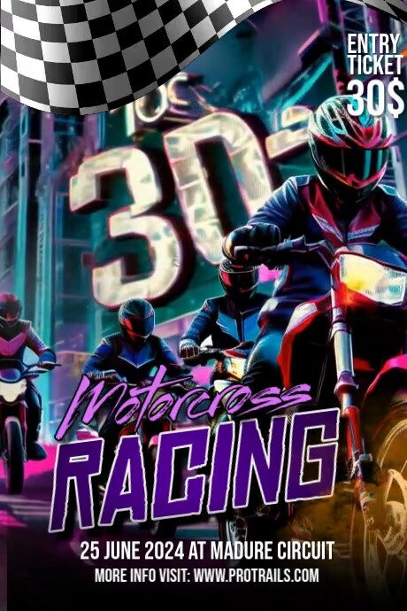 Copy of Motocross Racing Poster | PosterMyWall