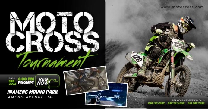 Motocross Tournament Banner Template | PosterMyWall