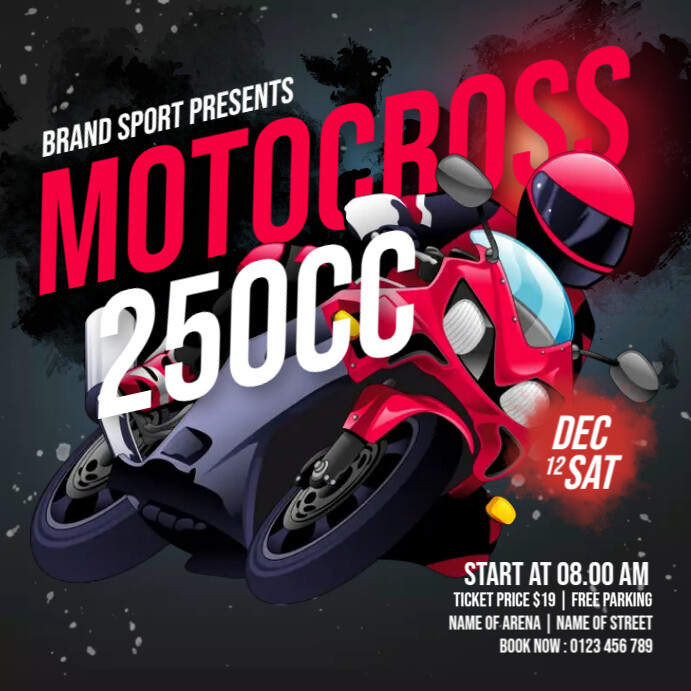 Motor Cross Ads Template | PosterMyWall