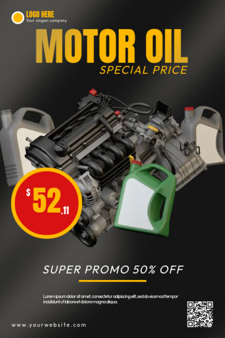 Copy of Motor oil sale flyer template | PosterMyWall
