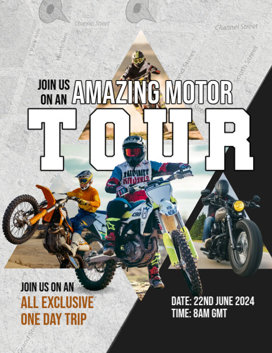 motor travel tour template | PosterMyWall
