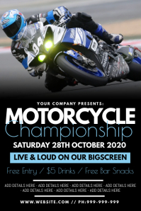 Motorcycle Championship Poster Template | PosterMyWall