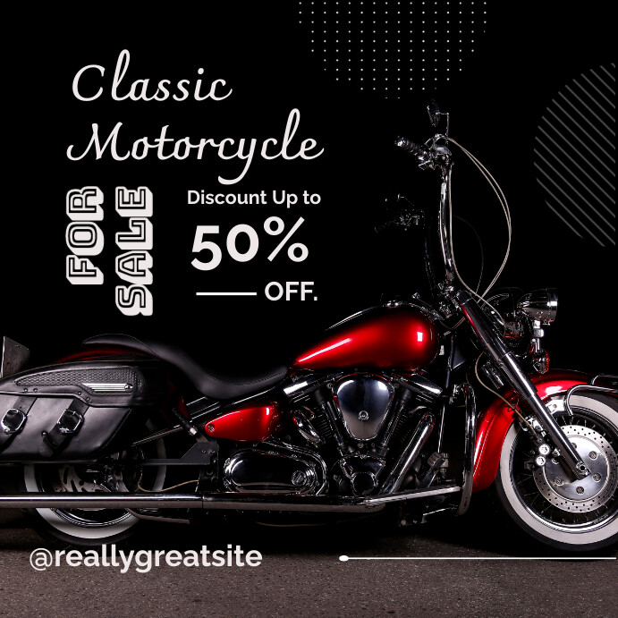 Motorcycle Template | PosterMyWall