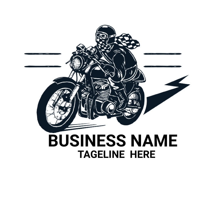 Black Harley Riders Logo Skull Bikers Motorcycle Club Logo Vector