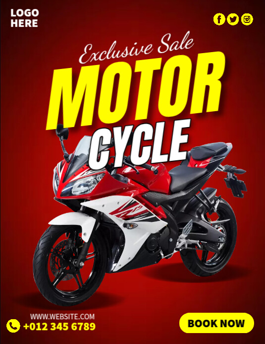 Motorcycle Sale Ads Template | PosterMyWall
