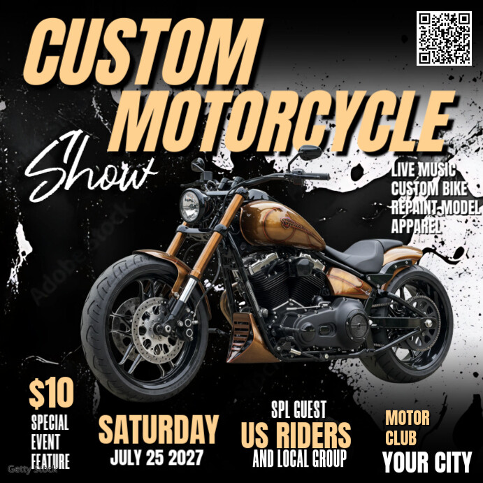 motorcycle show ads Template | PosterMyWall