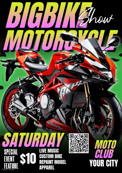 Motorcycle Show Template | PosterMyWall