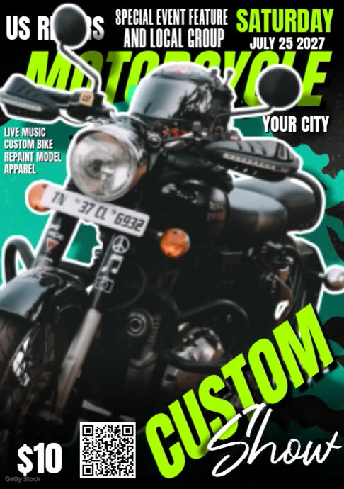 Motorcycle Show Template | PosterMyWall