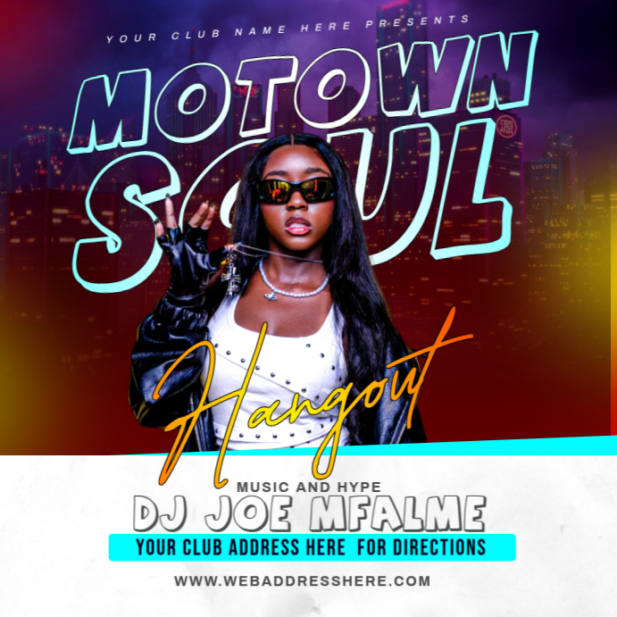 Motown event flyer Template | PosterMyWall