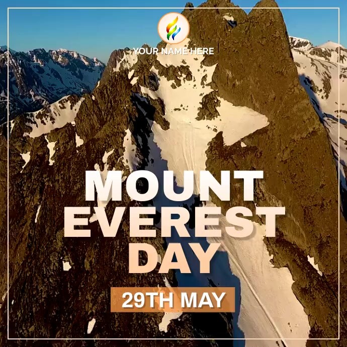 Mount Everest day Template | PosterMyWall