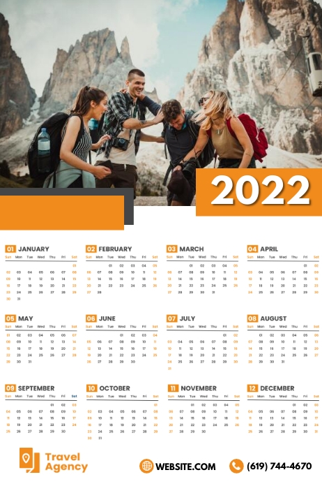Copy of Mountain Adventure Calendar 2022 | PosterMyWall