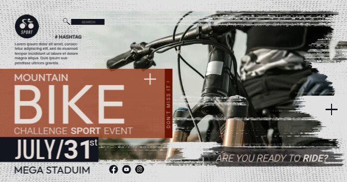 Mountain Bike Template | PosterMyWall