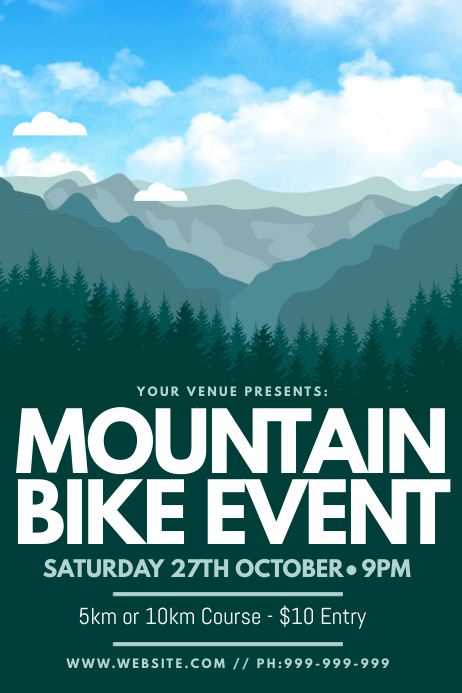 Copy of Mountain Bike Event Poster | PosterMyWall