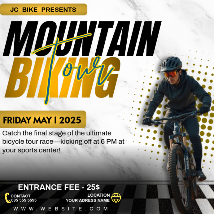 Mountain biking tour Templat | PosterMyWall