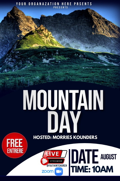 mountain day Template | PosterMyWall