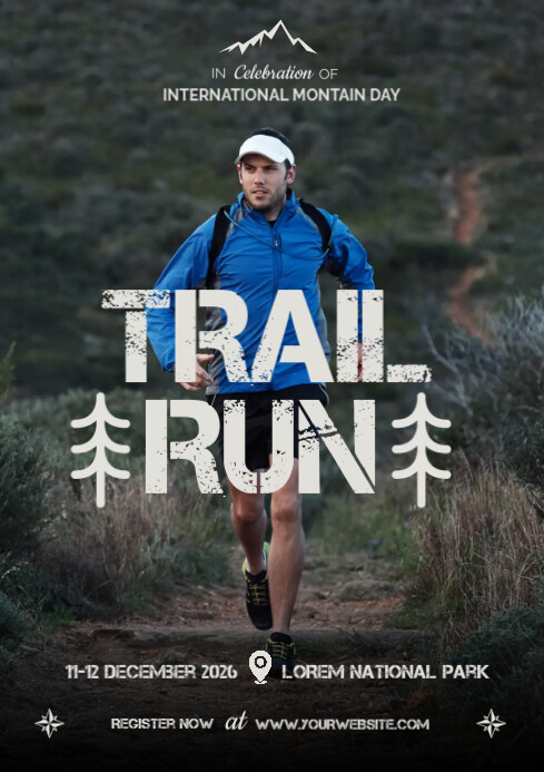 Mountain Day Run Event Flyer Template | PosterMyWall