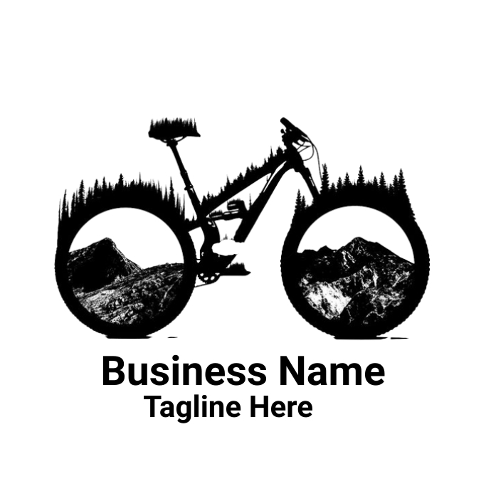 mountain valley cycle logo Template | PosterMyWall