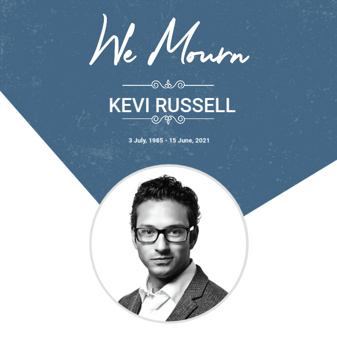 Mourning Post Template | PosterMyWall