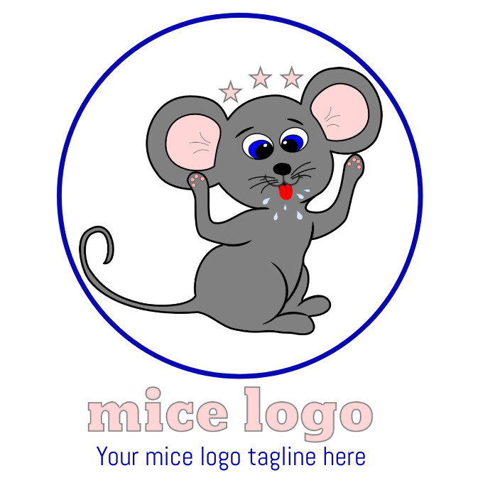 Plantilla de mouse logo mice logo animal logo pet logo fre | PosterMyWall