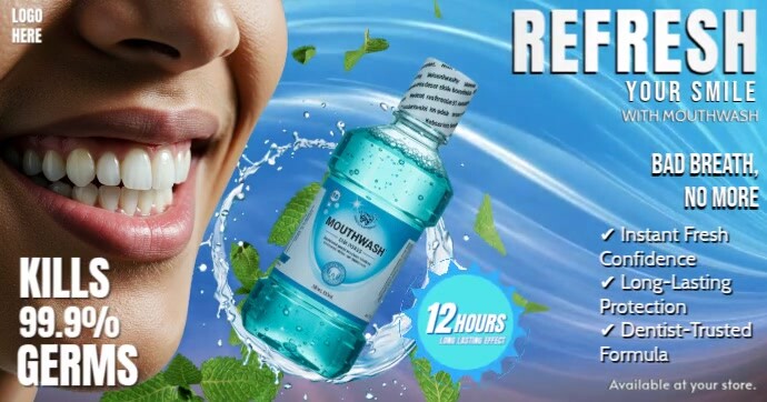 Mouth Wash Template | PosterMyWall