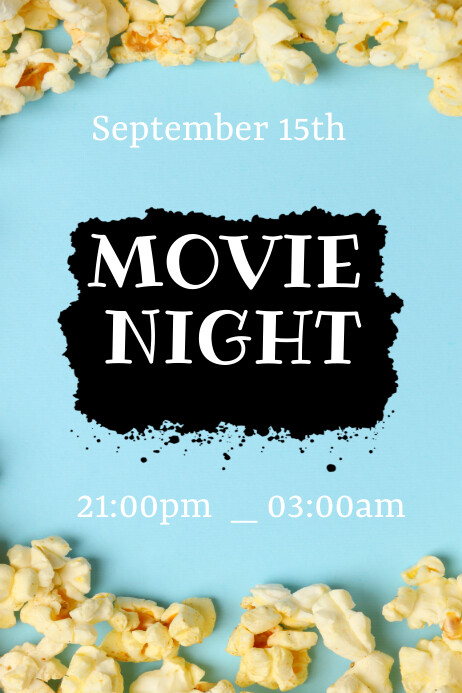 MOVE NIGHT Template | PosterMyWall