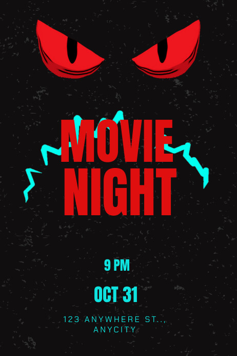 MOVE NIGHT Template | PosterMyWall