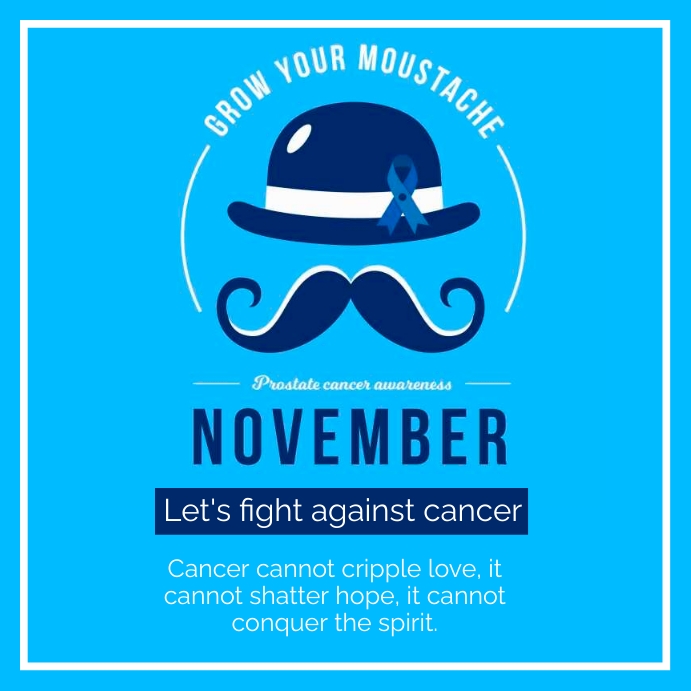 Movember, Blue November Template | PosterMyWall