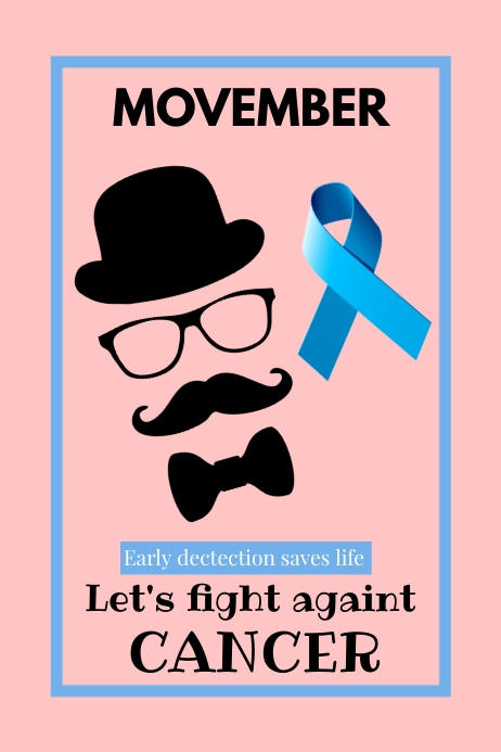 Movember, Blue November Template | PosterMyWall