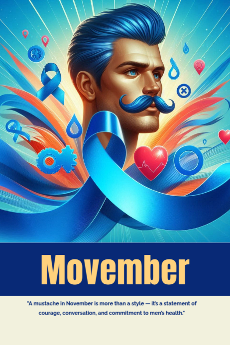 Movember-Vorlage | PosterMyWall