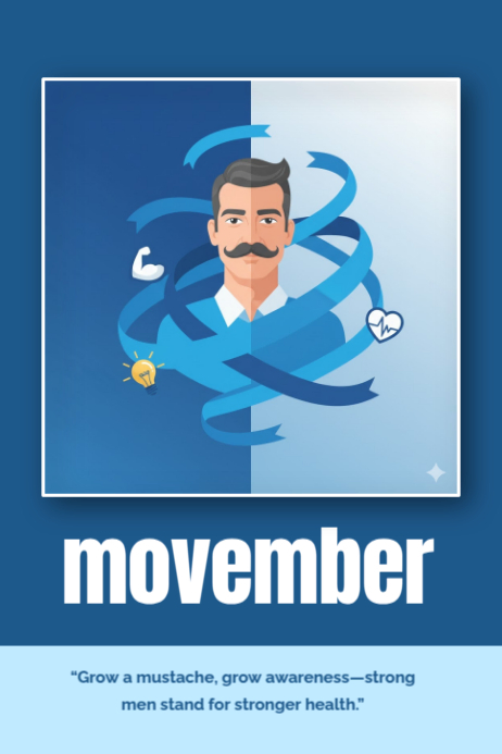 Movember Template | PosterMyWall