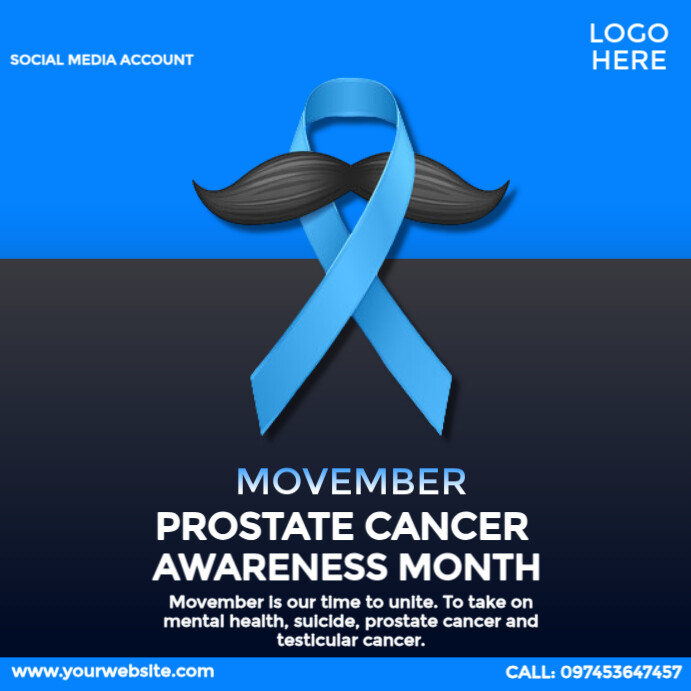 Movember Template | PosterMyWall