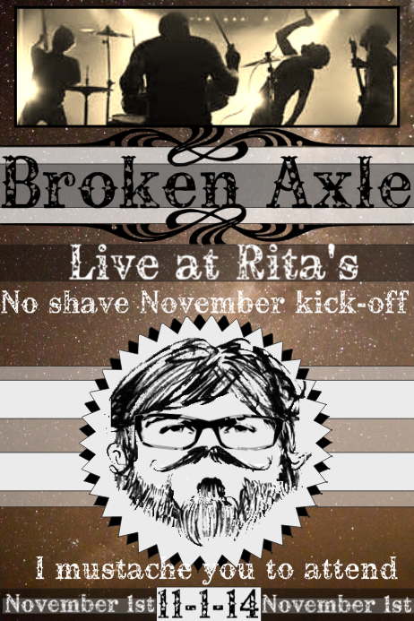 Movember kick off - Gig Flyer Template | PosterMyWall